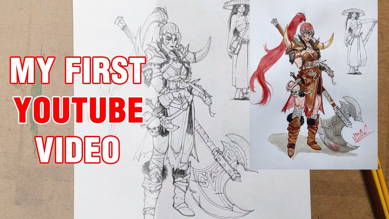 MY FIRST ART VIDEO AFTER LONG TIME 😅- Becoming an artist on Youtube ...