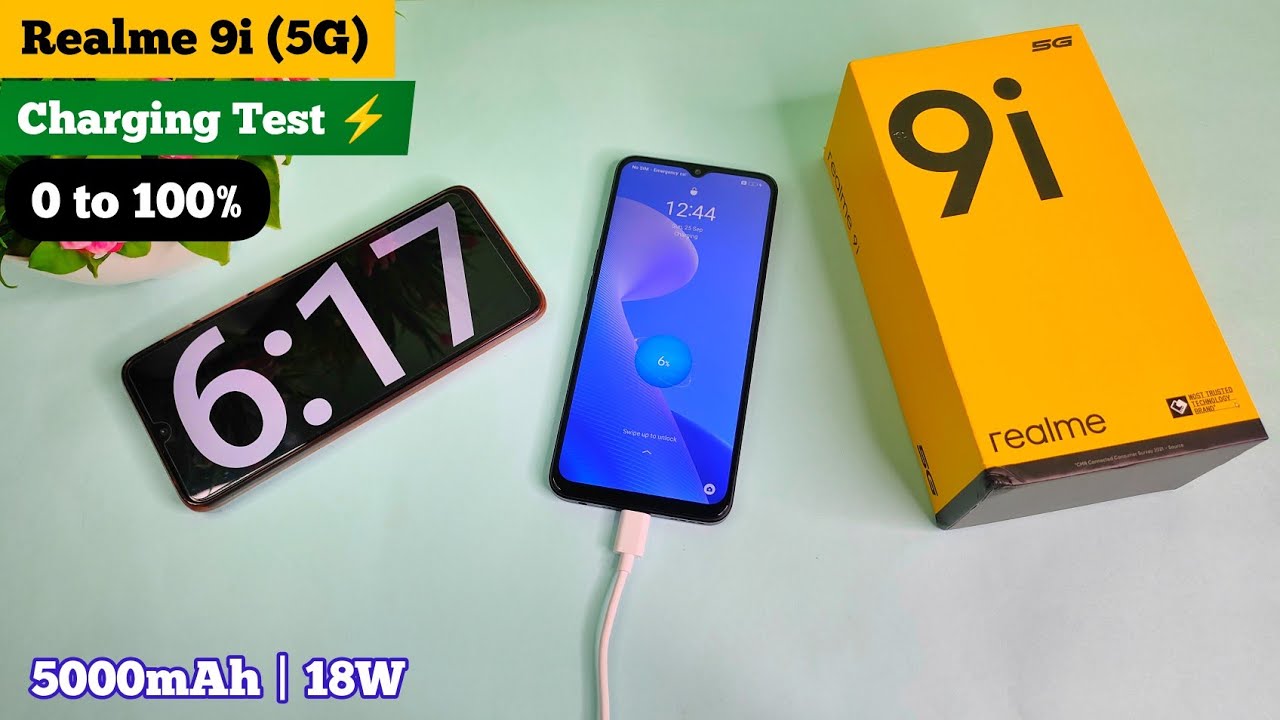 Realme 9i 5G Charging Test ⚡ | 0% - 100% | Charging Time | 5000mAh ...