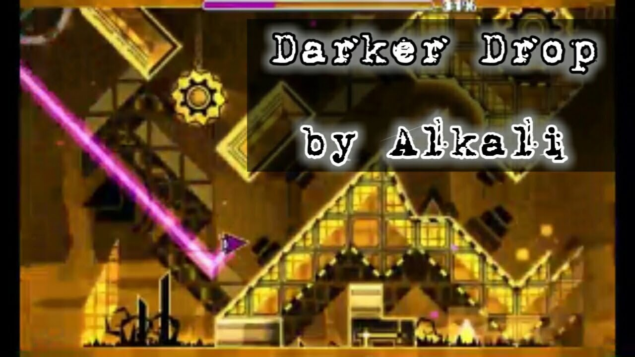 Geometry Dash: darker drop by alkali (Easy Demon) [0/2coins] - YouTube