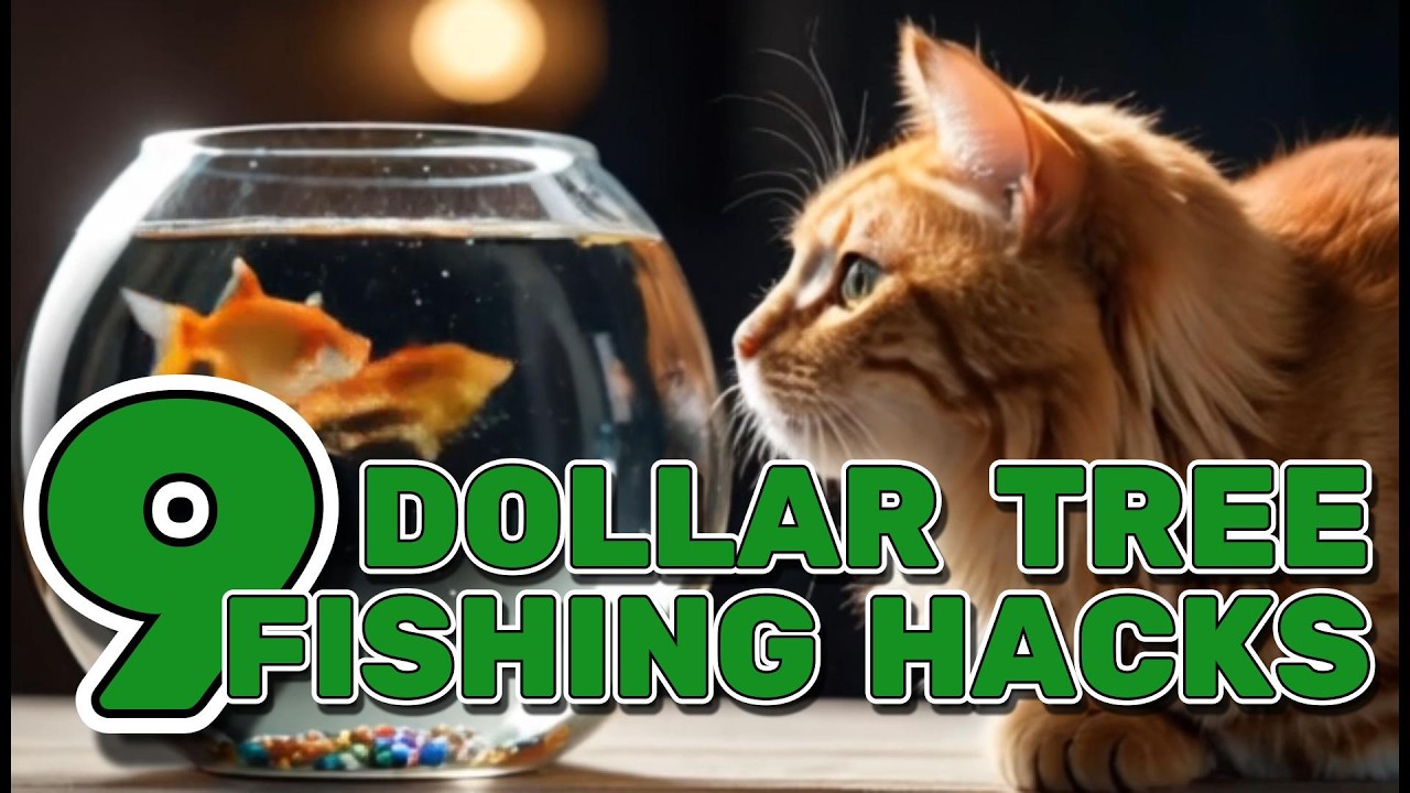 9 DOLLAR TREE FISHING HACKS ! - Fishing