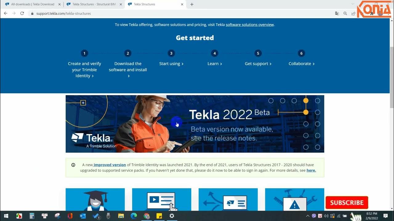 #1 - Tekla Structures V2022 Beta - YouTube