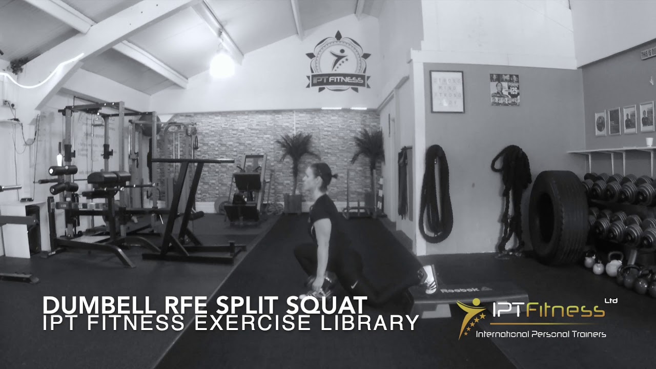 Rear foot elevated (RFE) split squat - YouTube