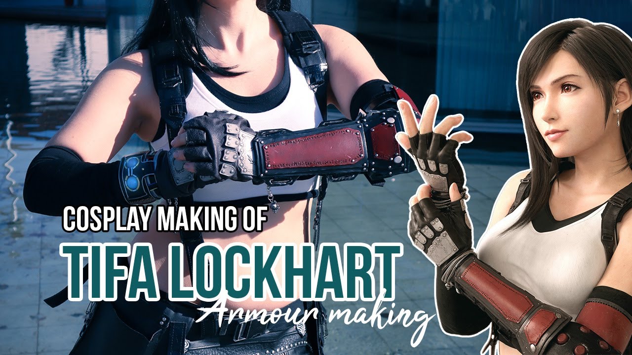 Tifa Lockhart cosplay tutorial. Making the bracelets and armour pieces ...