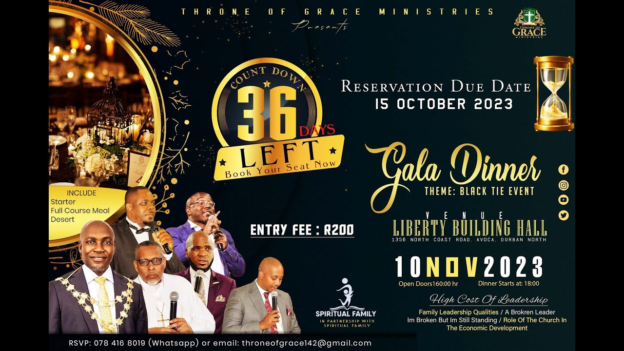 Throne Of Grace Ministries - Isihlalo Somusa Gala Dinner || 2023 - YouTube