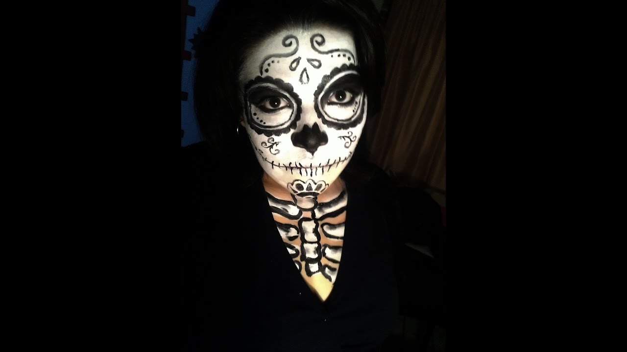 maquillaje de catrina 2015 - YouTube