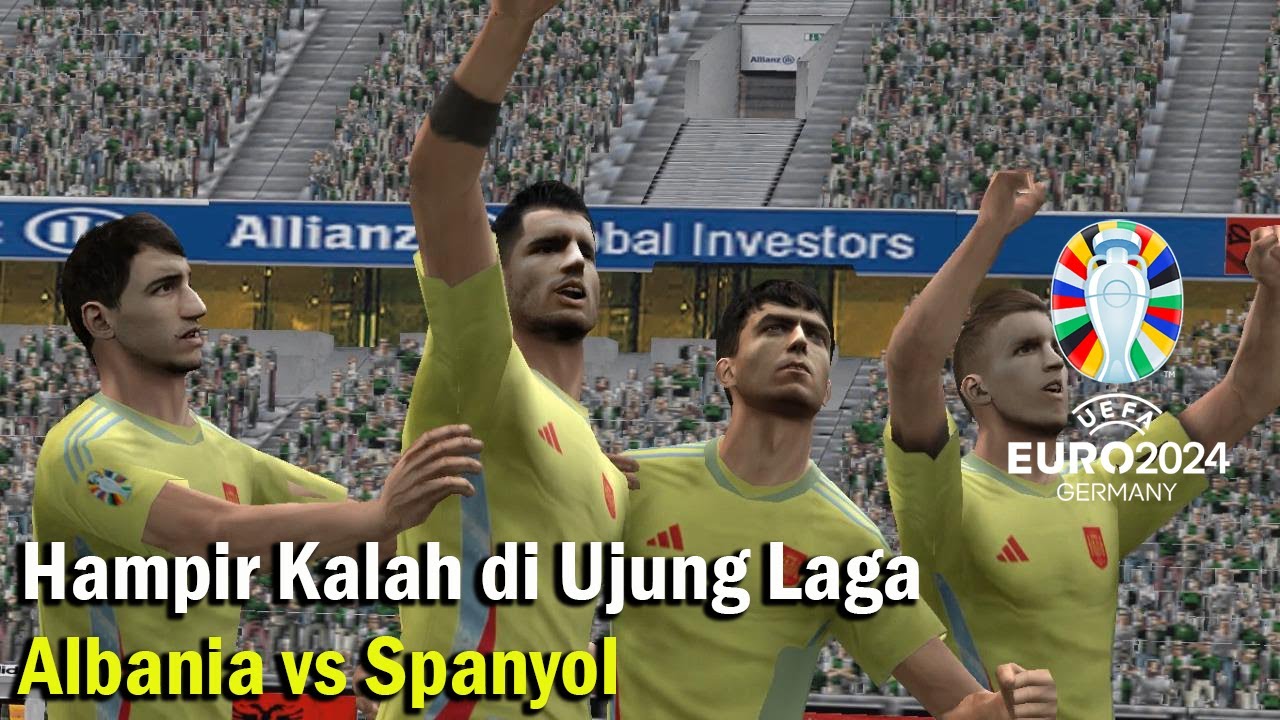 PES 6 Patch 2024 Albania vs Spanyol UEFA EURO 2024 Full Match - YouTube