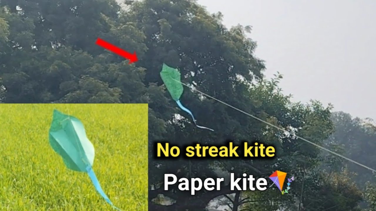 No streak kite 🪁paper kite flying🪁 how to make paper kite🪁#diy# ...