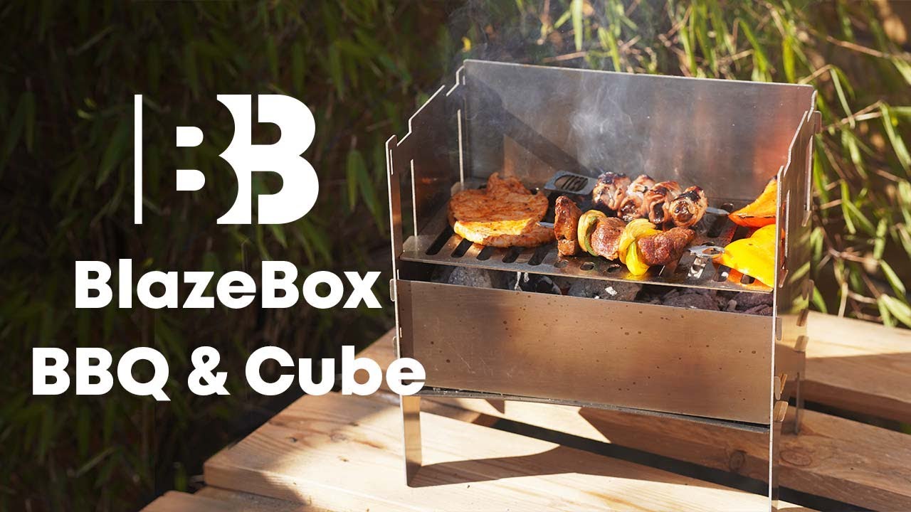 BlazeBox BBQ & Cube | Grill & Feuerschale zum Stecken - YouTube