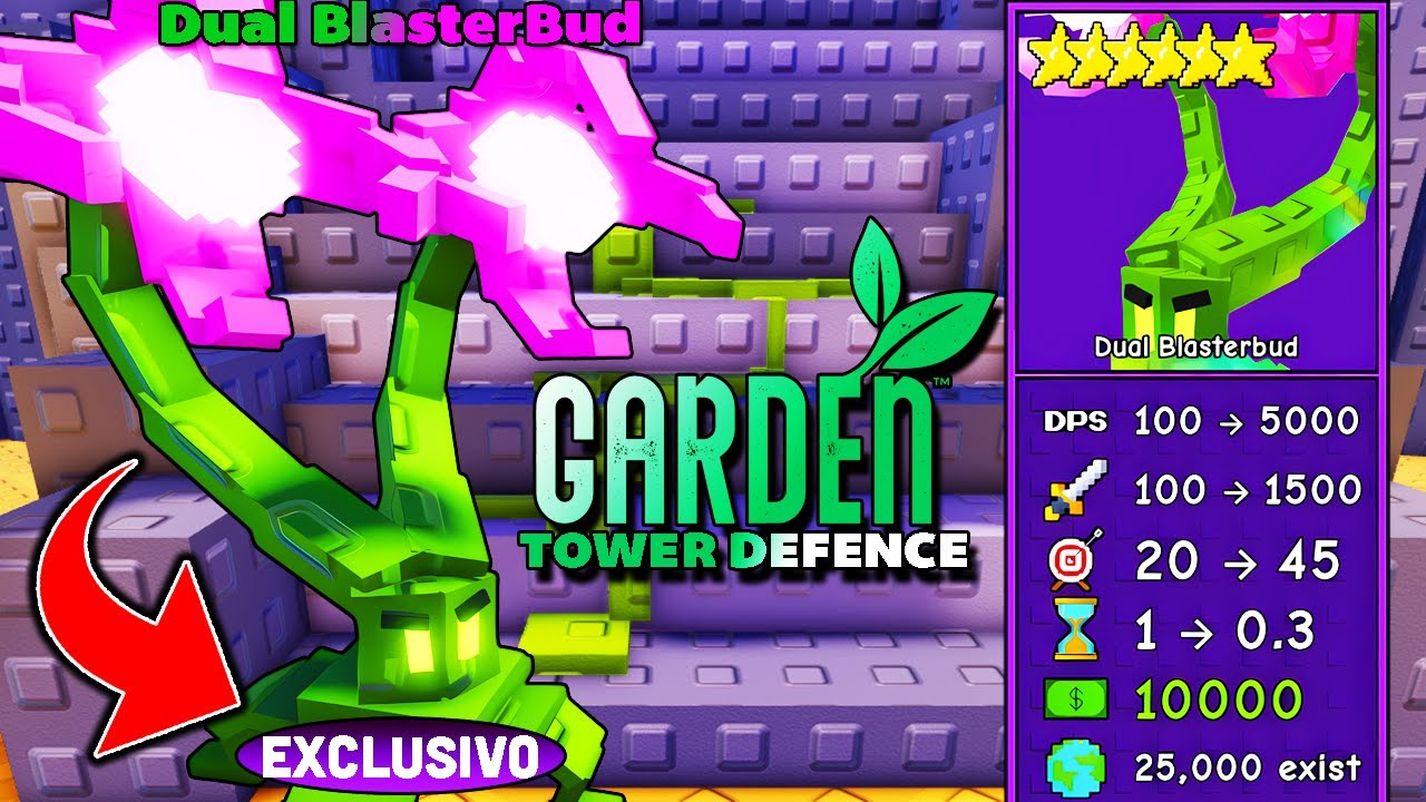 USEI O NOVO EXCLUSIVO O DUAL BLASTERBUD VALE A PENA? GARDEN TOWER ...