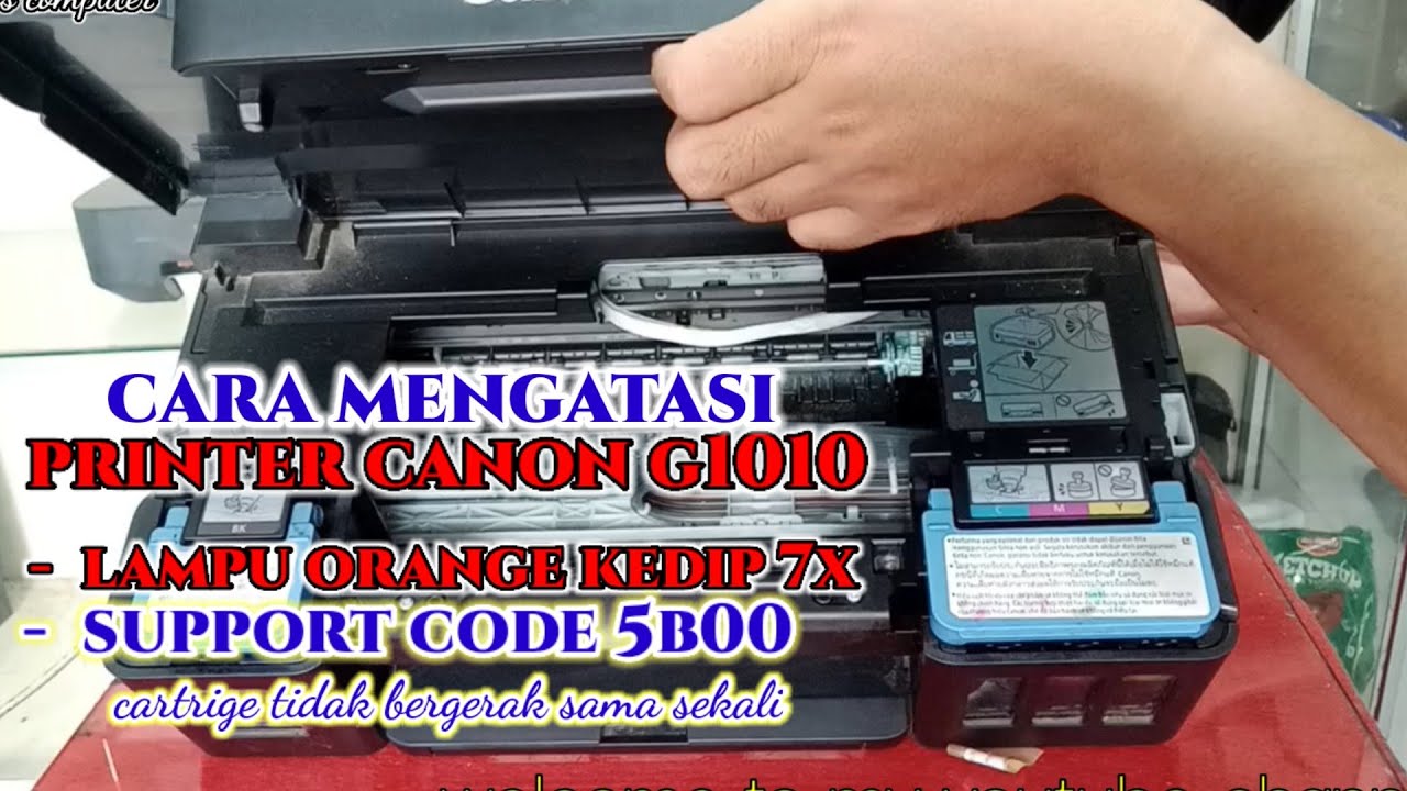 Cara Reset Canon G1010 Tanpa Sofware Dan Ganti IC II error support code ...