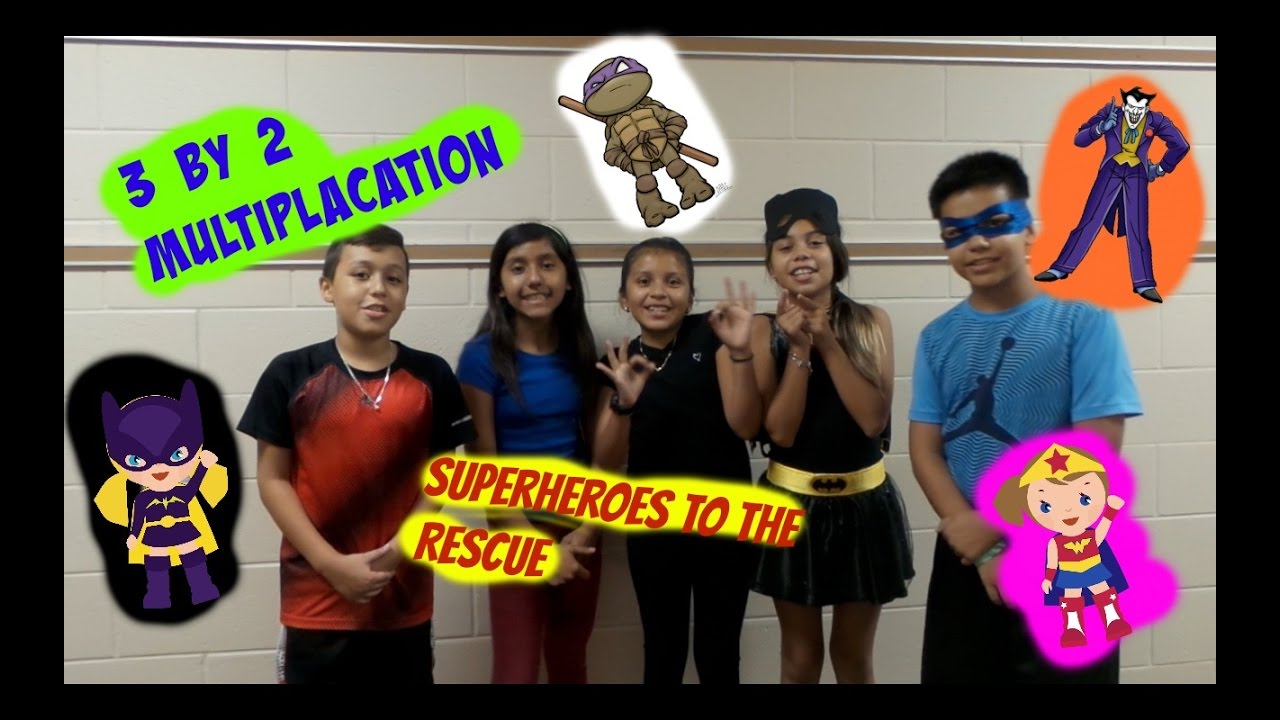 3 by 2 Digit Multiplication- Superhero To the Rescue - YouTube