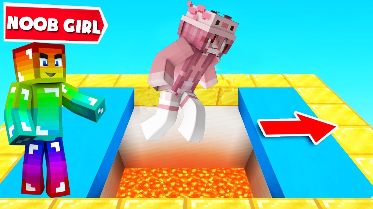 MINI GAME : NOOB GIRL TRONG MINECRAFT ** T GAMING HUẤN LUYỆN EM GÁI ...