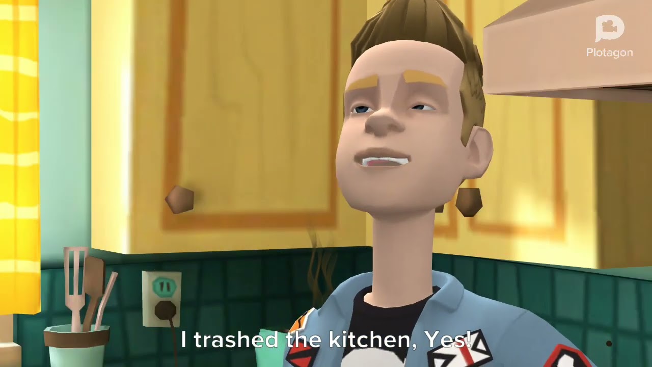 Johnny Test Trashes The Kitchen/Grounded - YouTube