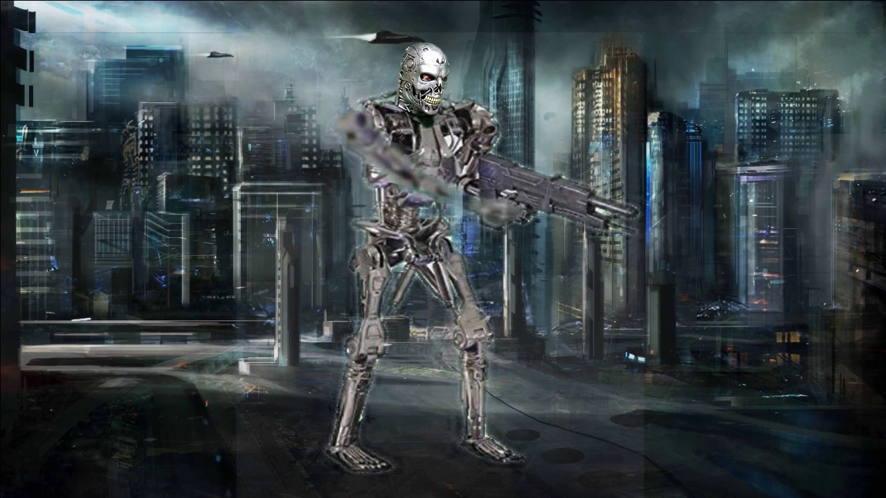 Terminator Machine gun Shot [Arnold Schwarzenegger] - YouTube