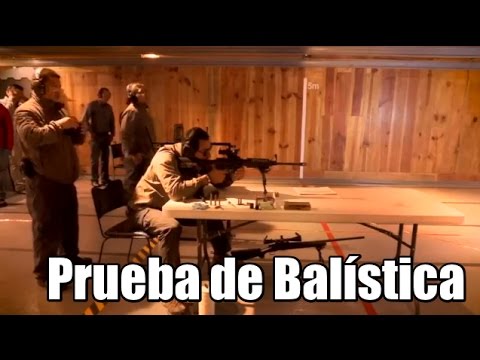 Prueba de balística en stand de tiro: PGR - YouTube