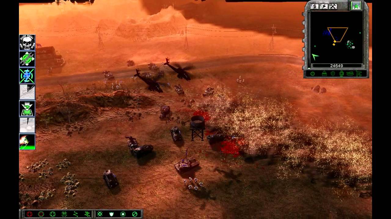 CNC Fallout (C&C3 Mod) - Artillery Barrage and Carpet Bombing - YouTube