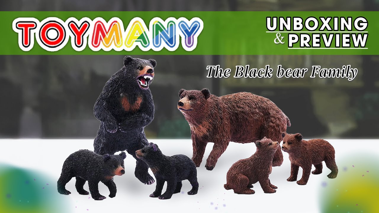 TOYMANY Black Bear Family: Unboxing & Preview!!! 😍 - YouTube