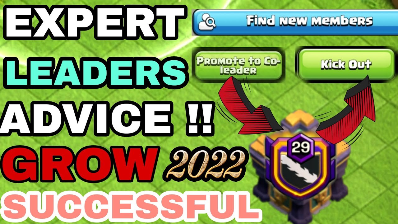 How to Build a Successful Clan !! Grow Your Clan Super Fast in Clash Of ...
