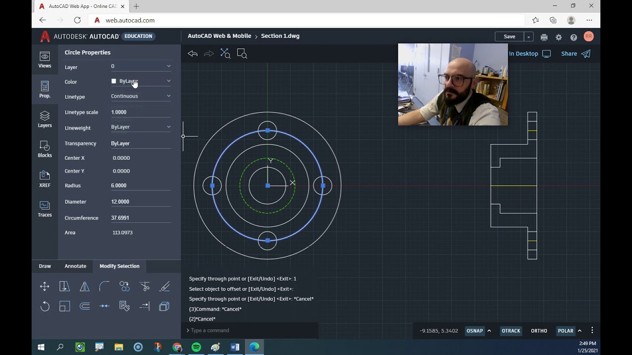 AutoCAD Web Section 1 - Shaft Support - YouTube