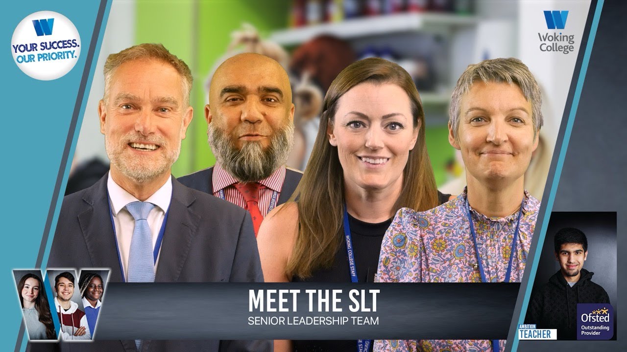 Woking College Meet the SLT - YouTube