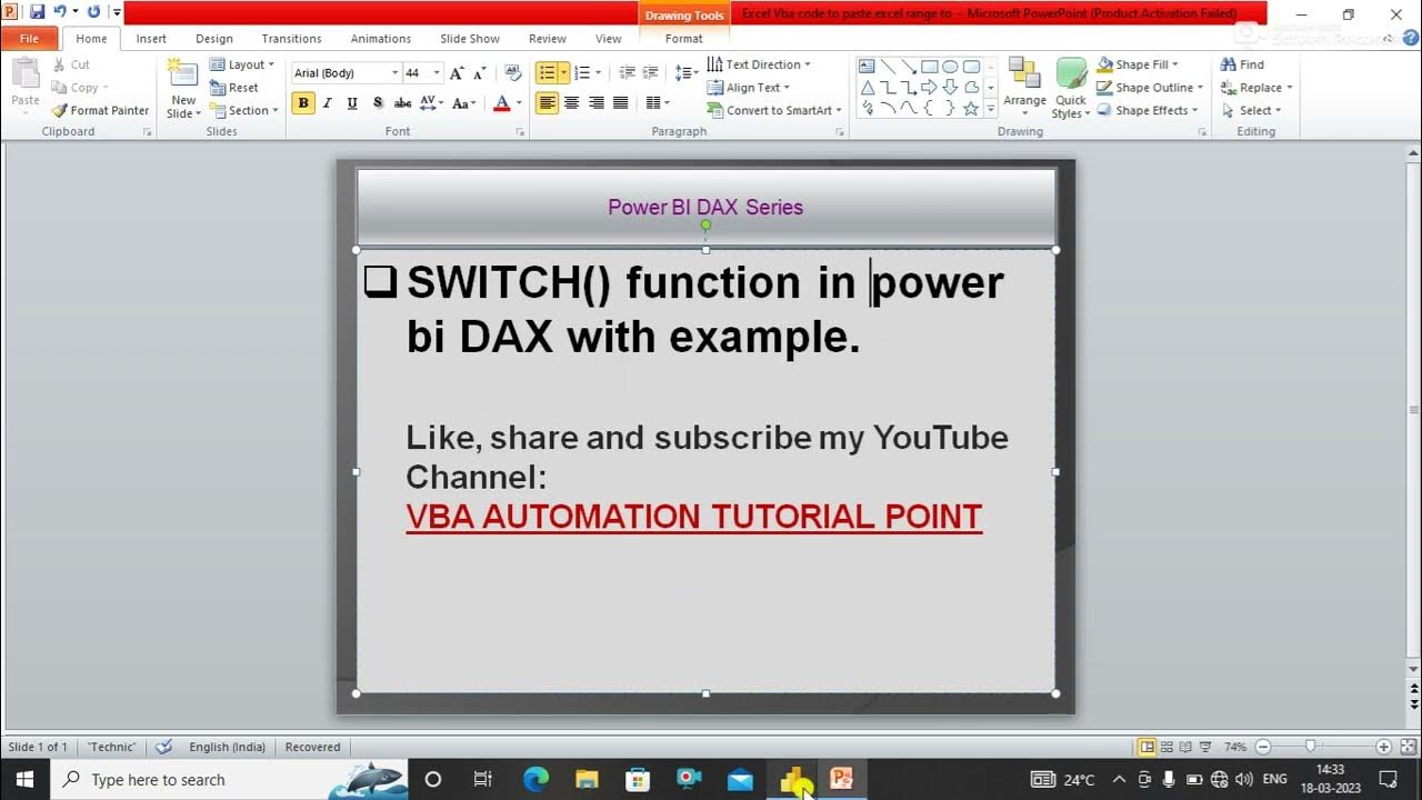 SWITCH function in power bi DAX | power query in Power bi | multiple ...