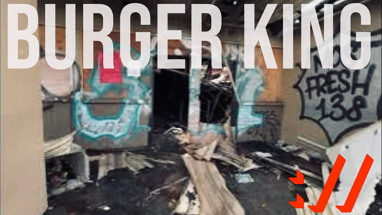 Exploring a burned down Burger king - YouTube