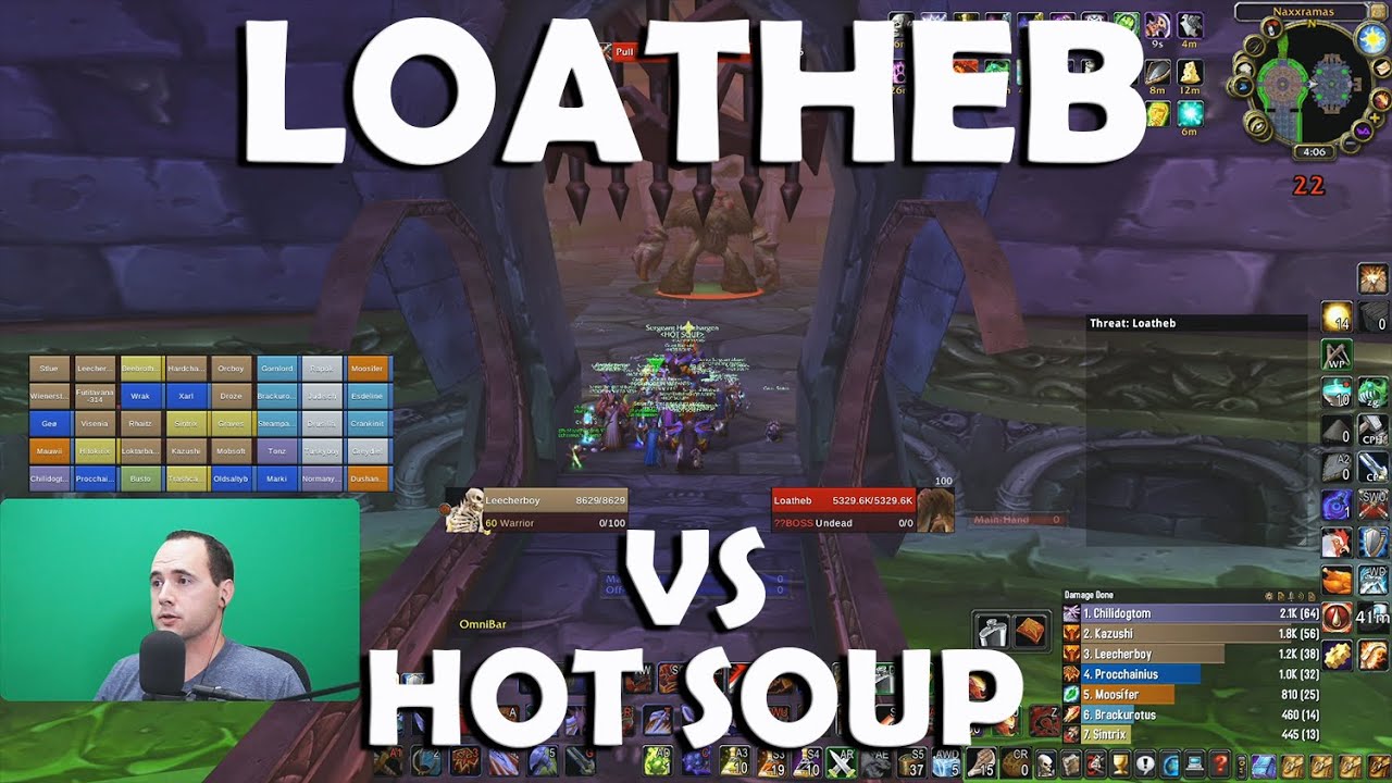 Loatheb Vs Hot Soup Wow Classic Naxxramas Boss Fight Youtube