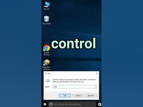 how to open control panel using run command in MS Windows #shorts #short #youtubeshorts # ...