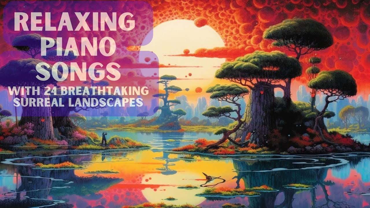 Relaxing Piano Music With 24 Breathtaking Surreal Landscapes # ...