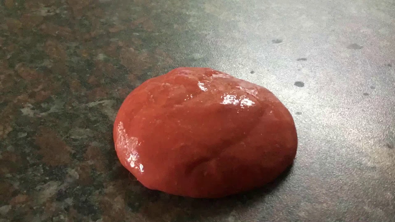 Gloop ball moving at room remperature - YouTube