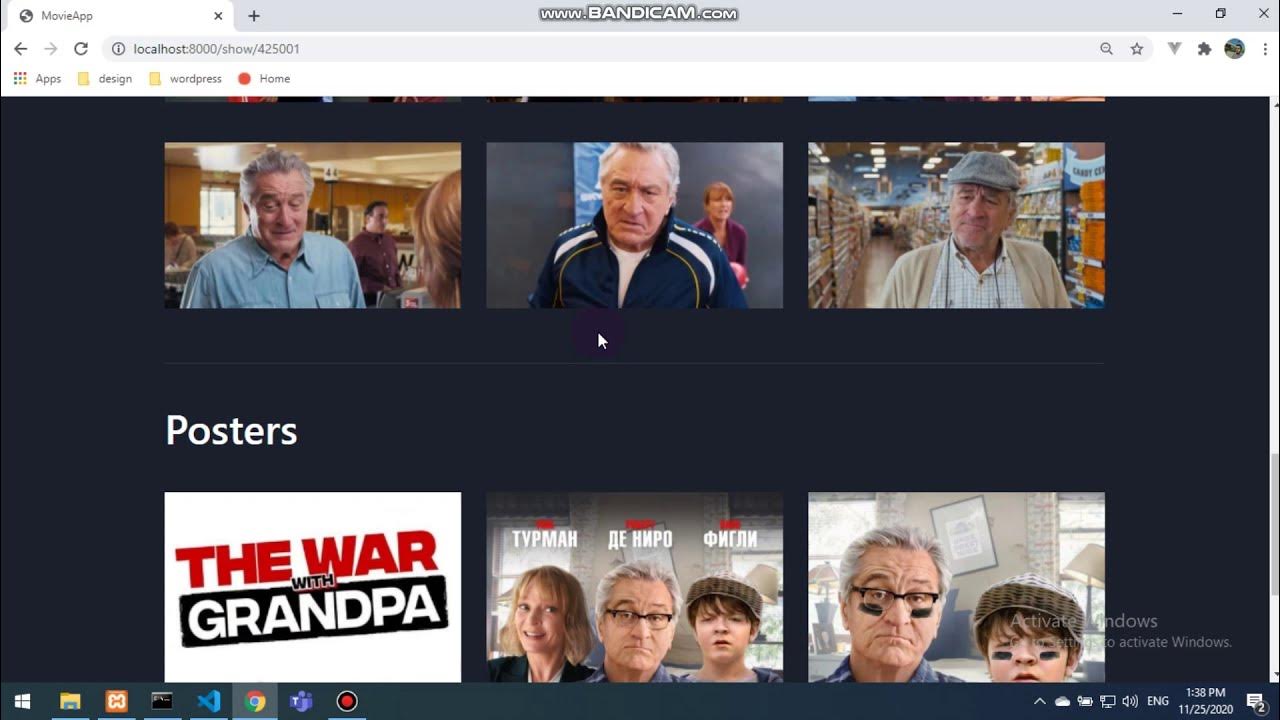 movie app using laravel and vuejs - YouTube