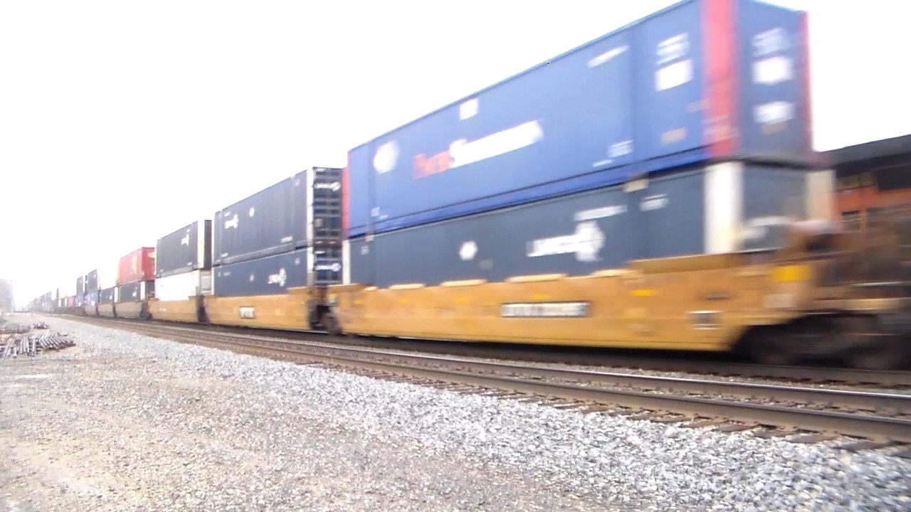 UP 8138 Pacer Stack at Ethel, Mo. - YouTube