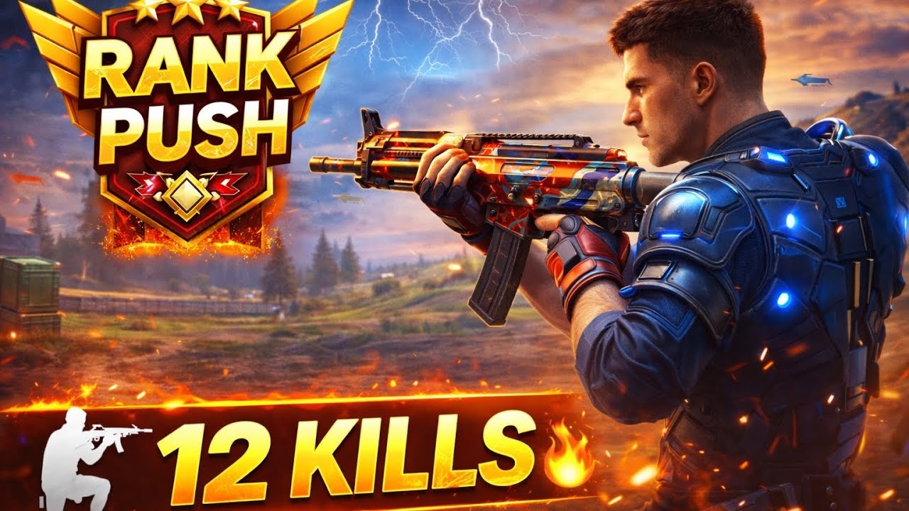 Rank push gameplay 🎮♥️| 12kills in single match - YouTube