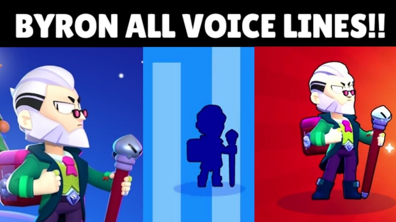 NEW BRAWLER BYRON | ALL VOICE LINES | BRAWL STARS | #Brawlidays - YouTube