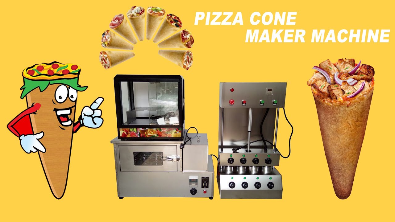 Automatic Kono Cone Pizza Oven Maker Production Line Pizza Cone Making ...