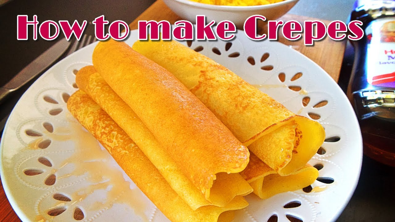 EASY CREPES RECIPE | HOW TO MAKE FLAT PANCAKES - YouTube
