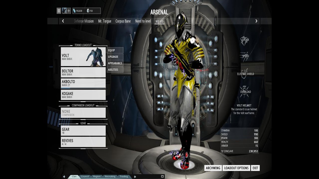 Warframe Basics: Know Your Allies! Volt - YouTube