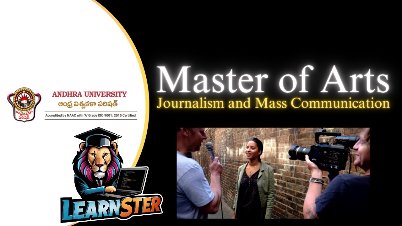 Journalism and Mass Communication | Master of Arts | Online | Andhra ...