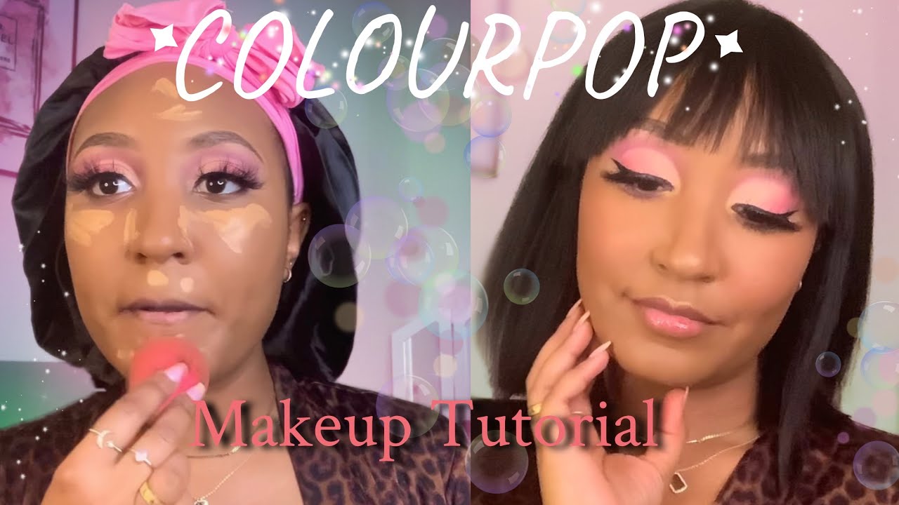 COLOURPOP MAKEUP TUTORIAL‼️ EXTREME TRANSFERMATION| EASY CUT CREASE ...