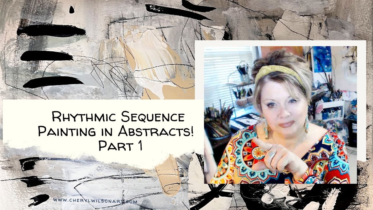 Rhythmic Sequence Abstract Painting. Painting with a Repetitive Rhythm ...