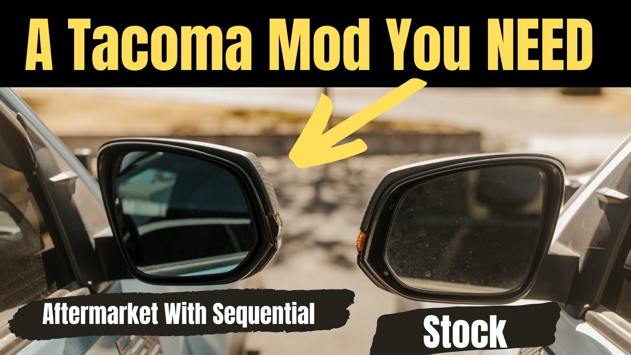 A Must Have Tacoma Mod | Taco Clout Side Mirror Upgrade - YouTube
