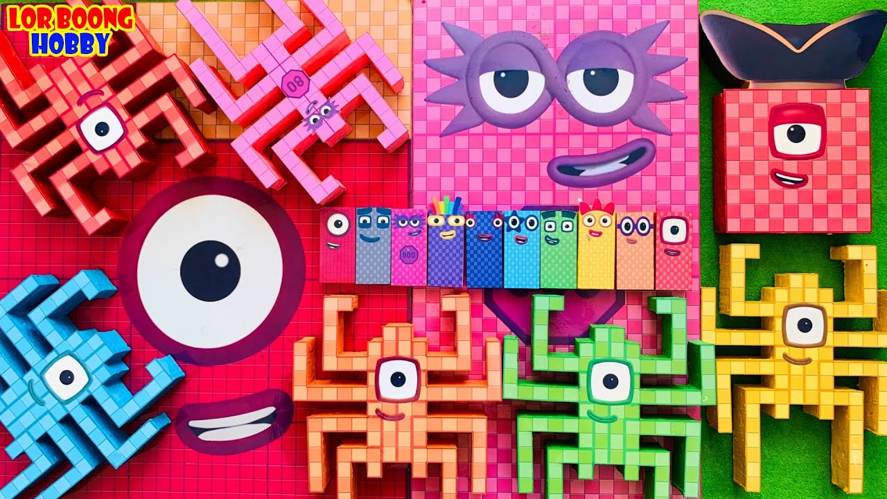 Meet Numberblocks NEW 2600 Puzzle Tetris Shape| ASMR chirping of birds ...