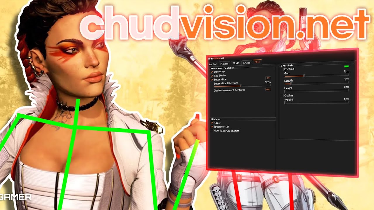 CHUDVISION - The Most Advanced "Game Overlay" Tool for Apex Legends - YouTube