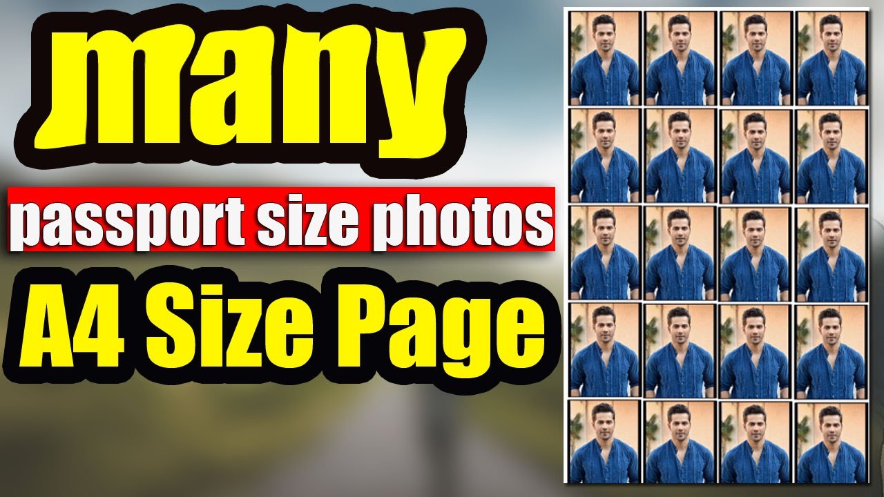 How To Copy Many Passport Size Photos On One Page In Simple Way YouTube How To Copy Many Passport Size Photos On One Page In Simple Way YouTube
