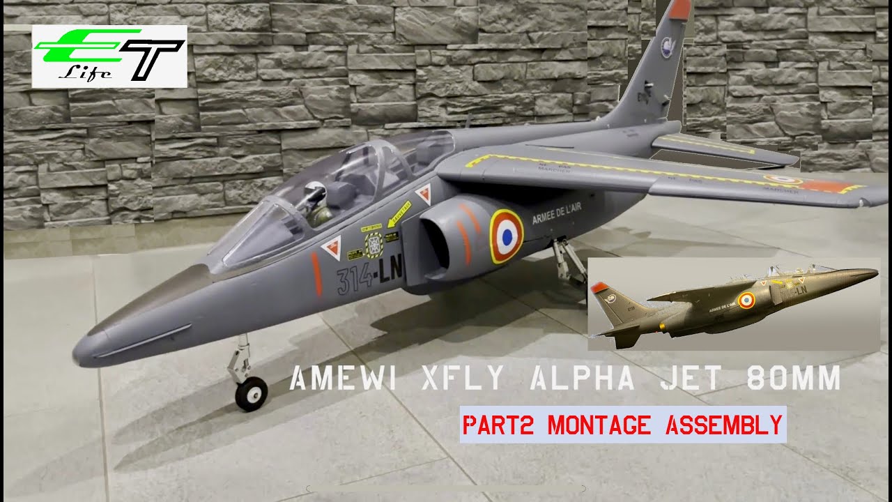 Montage Assembly RC Alpha Jet von Amewi / XFly Impeller Jet 80mm - YouTube