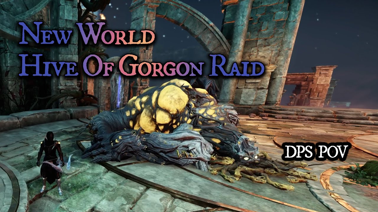 New World | Aquarius | Hive of Gorgon Raid: DPS POV - YouTube