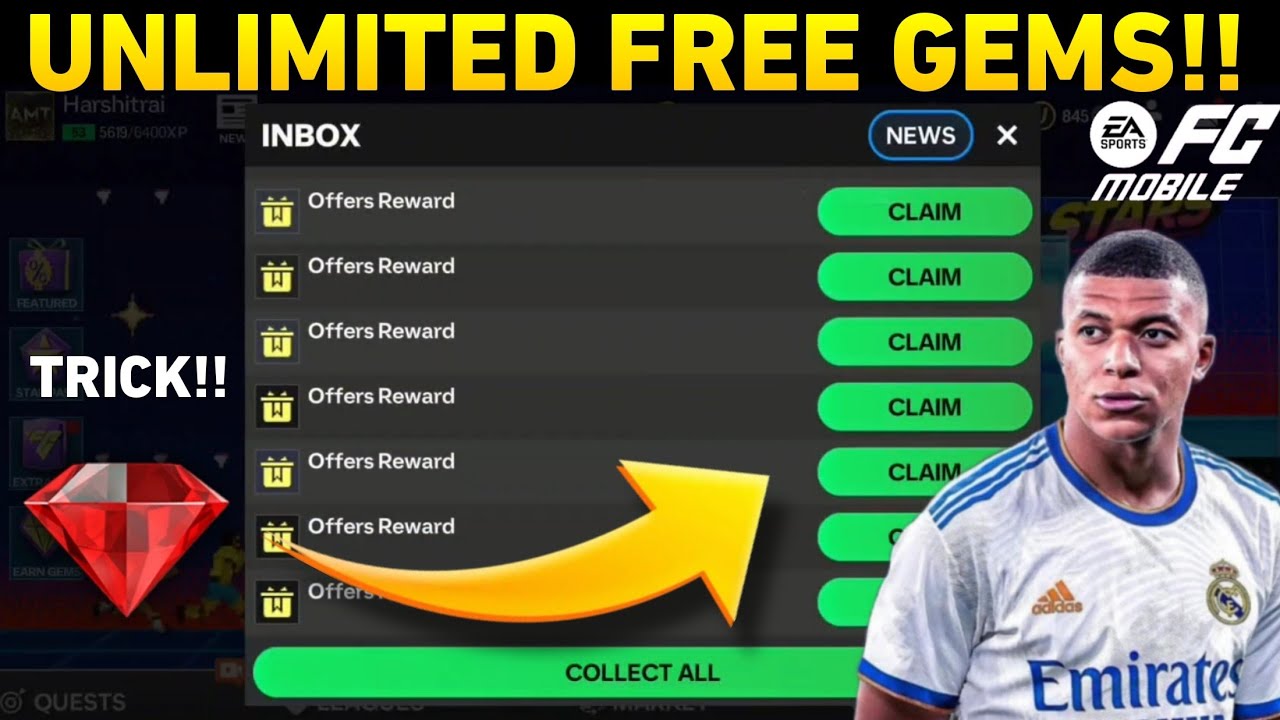 FC MOBILE 26 UNLIMITED GEMS TRICK !! DO THIS NOW 2x GEMS OFFER FC ...