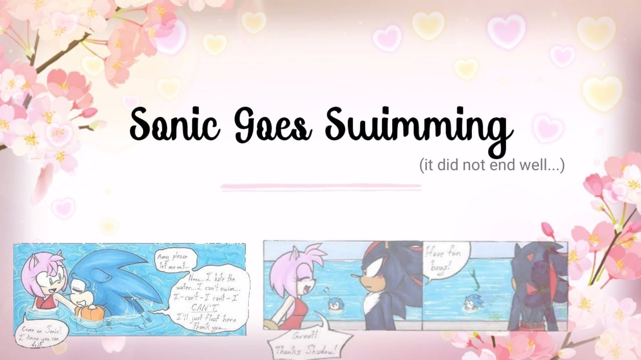 Sonic Goes Swimming | sonamy comic? - YouTube