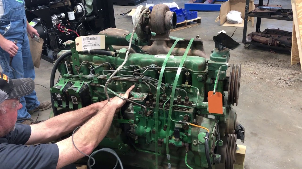 John Deere 466 Running Engine for Sale at Global Recovery Corp! - YouTube