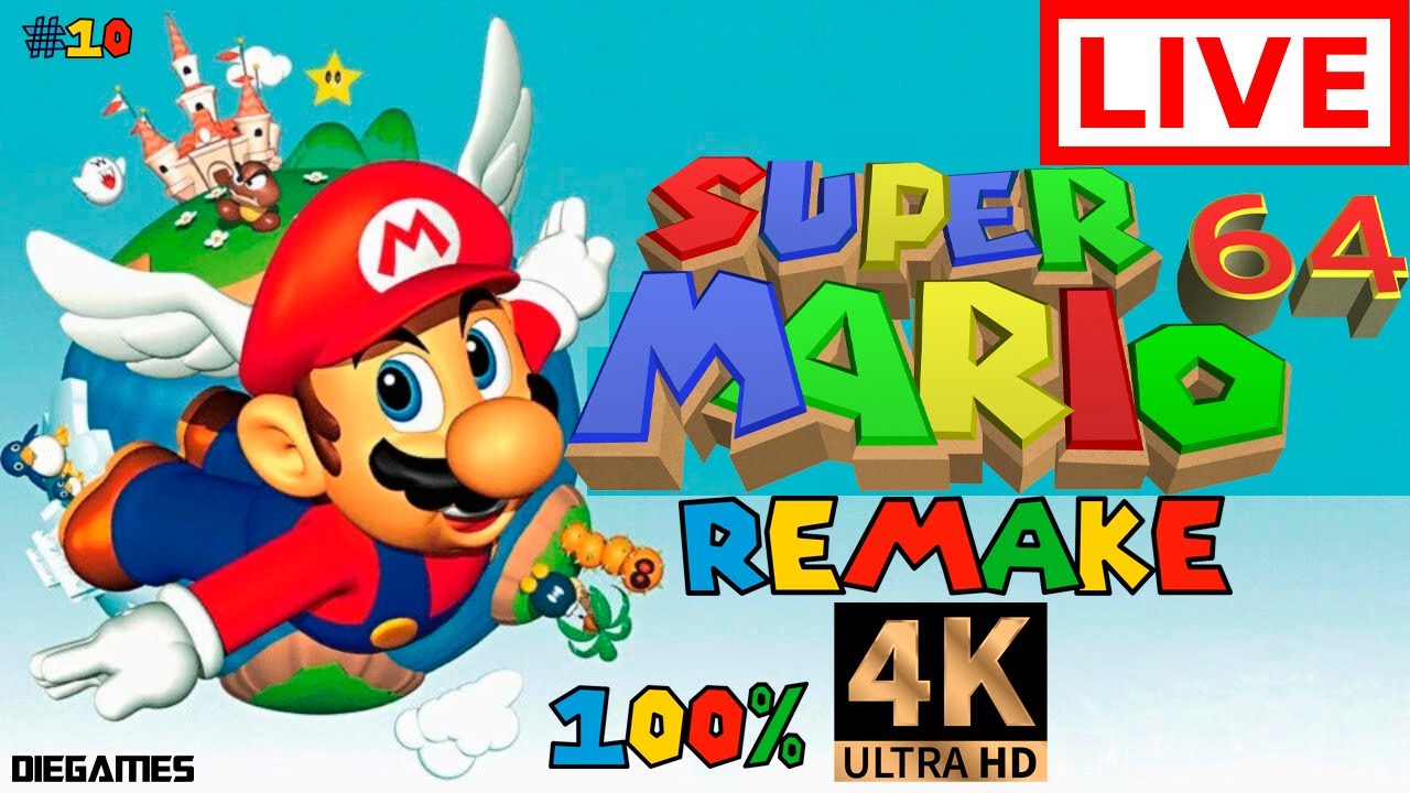 SUPER MARIO 64 HD REMAKE 100% - UMA OBRA PRIMA SEM EXAGERO CONFIRA ...
